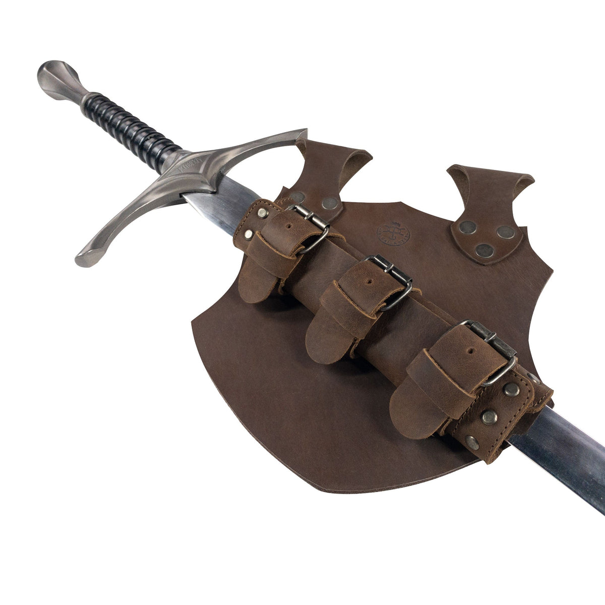 Medieval Sword Frog with Double Belt Loop — StockyardX, The Leather Store