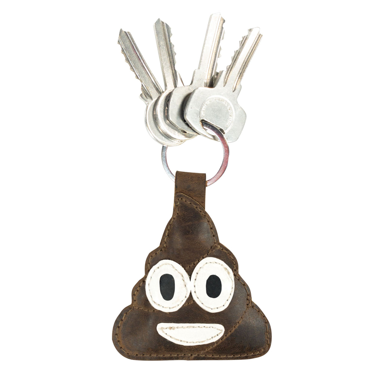 Poop Emoji Keychain — Stockyard X, The Leather Store