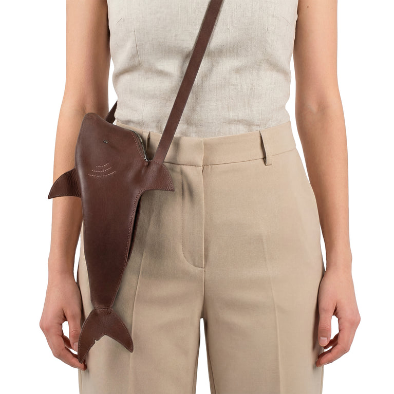 Shark-Shaped Shoulder Bag – StockyardX, The Leather Store