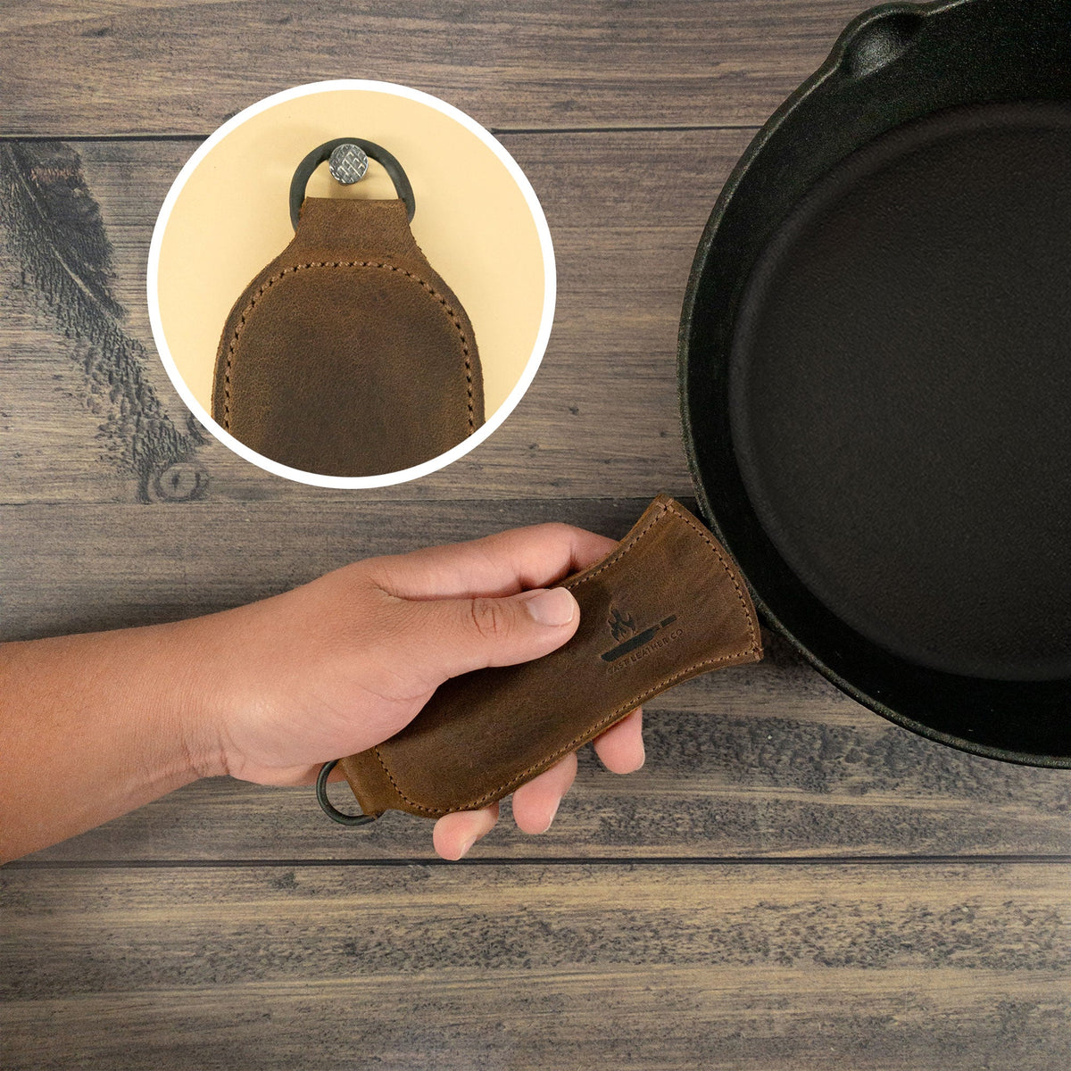Hanging Pan Handle Cover – StockyardX, The Leather Store
