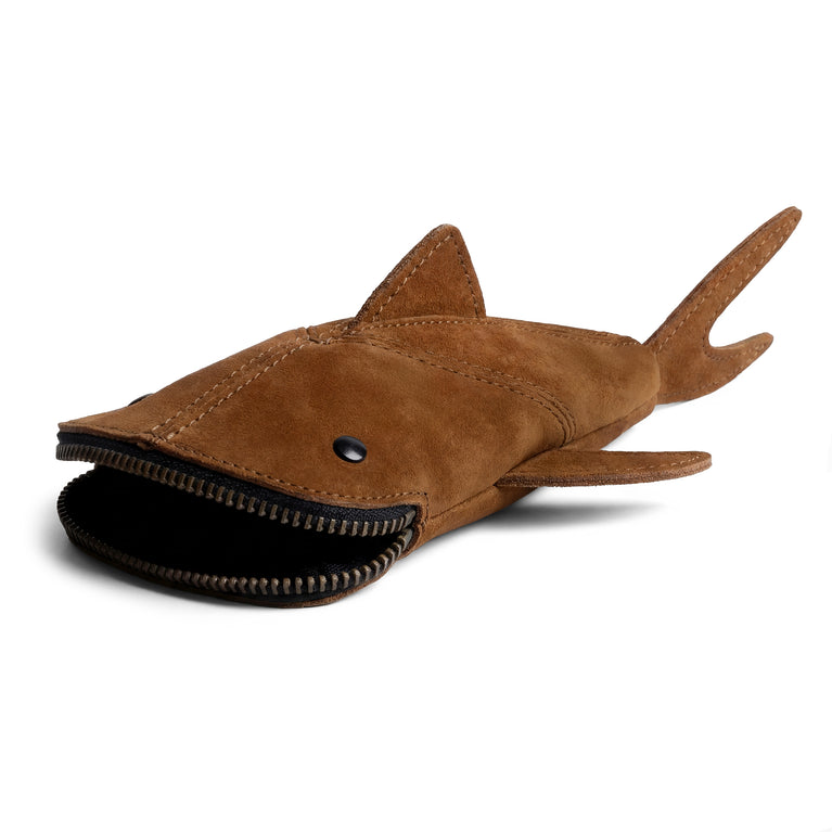Leather Shark Pouch by Hide & Drink – StockyardX, The Leather Store