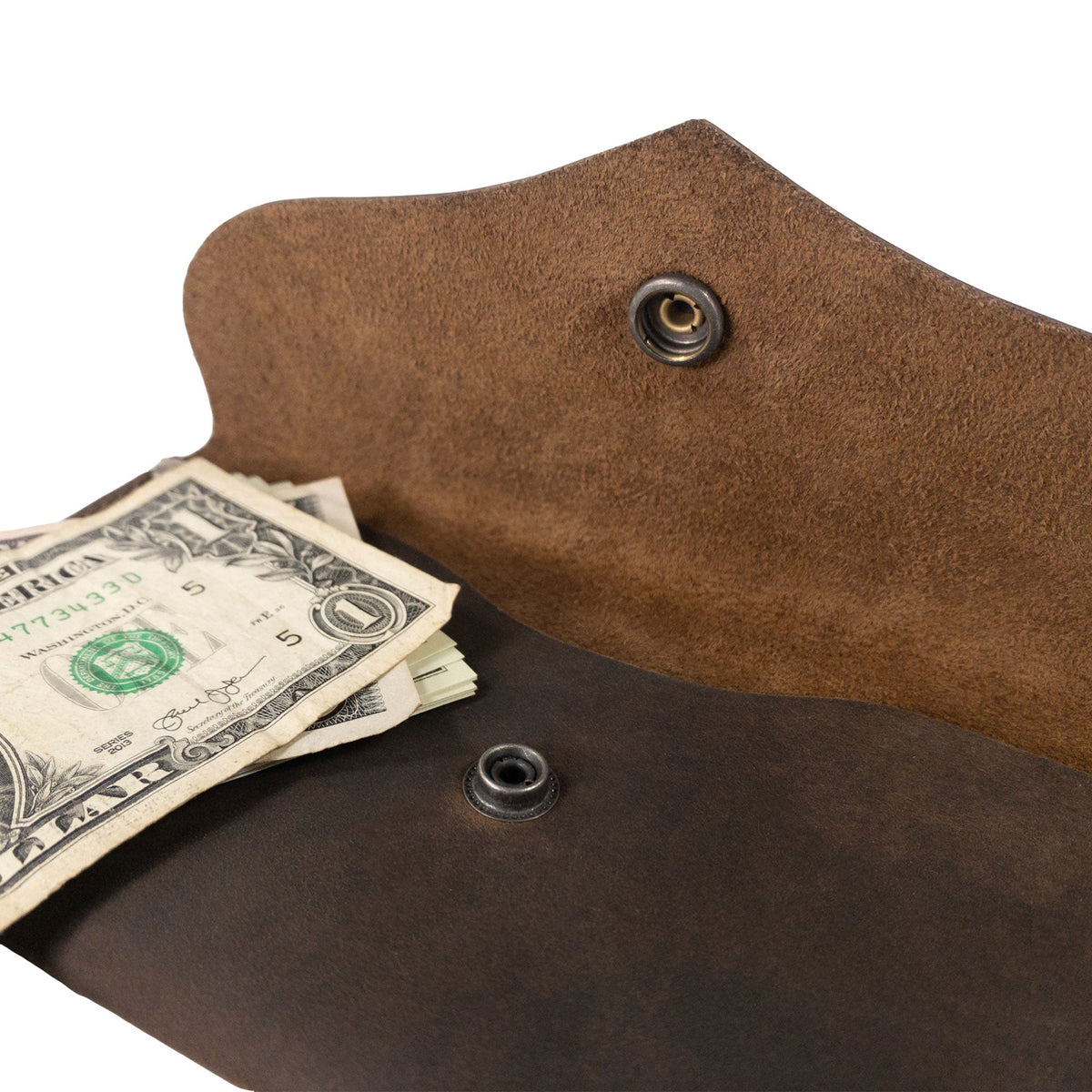 Cash Pouch with Rivets - Handmade Leather – StockyardX, The Leather Store