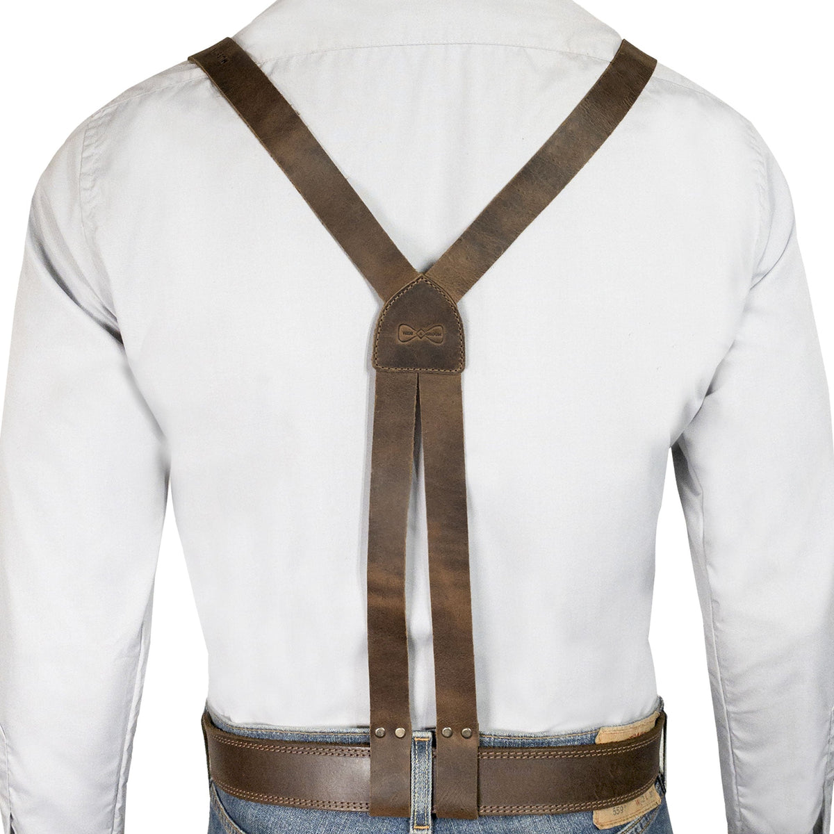 X Back Formal Suspenders with Belt Loops – StockyardX, The Leather Store