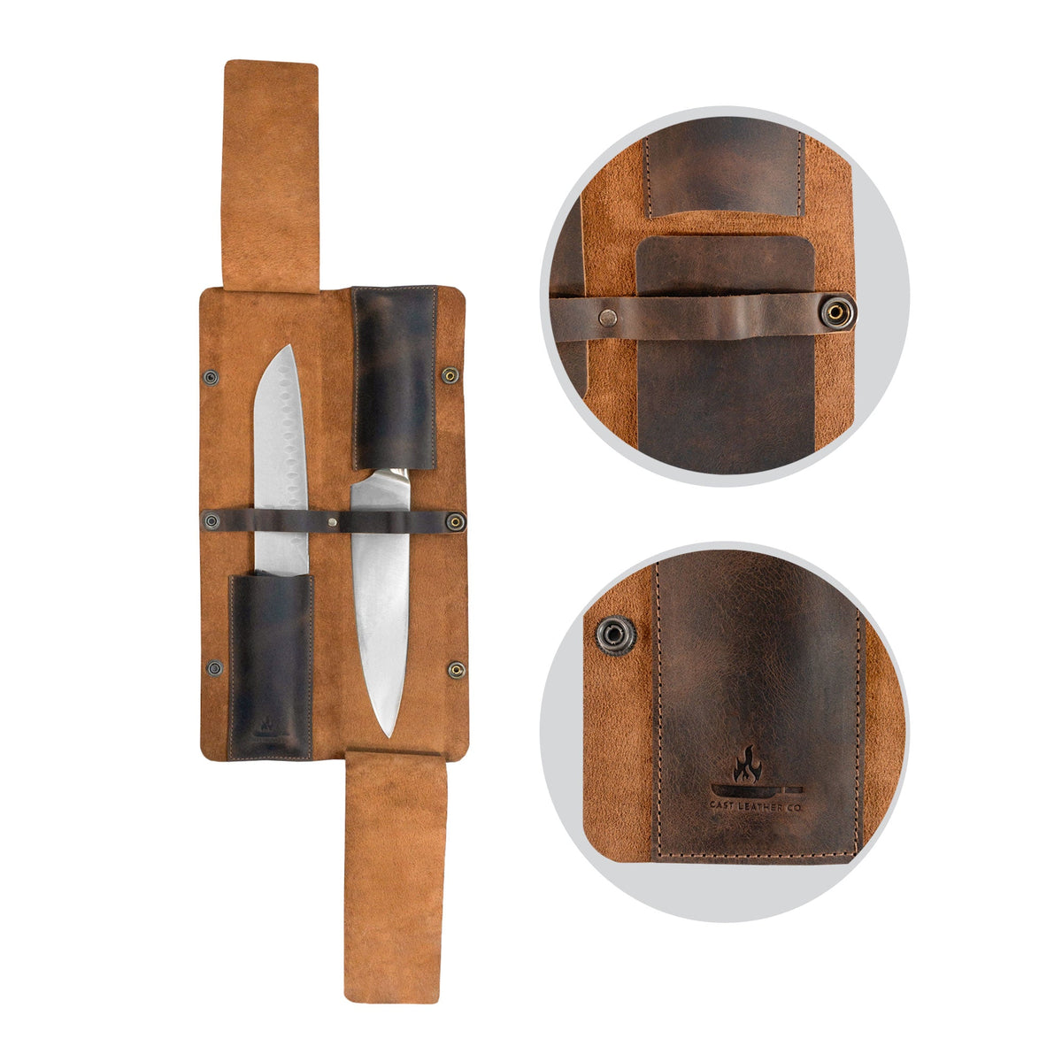 Rectangular Case for 2 Chef's Knives – StockyardX, The Leather Store
