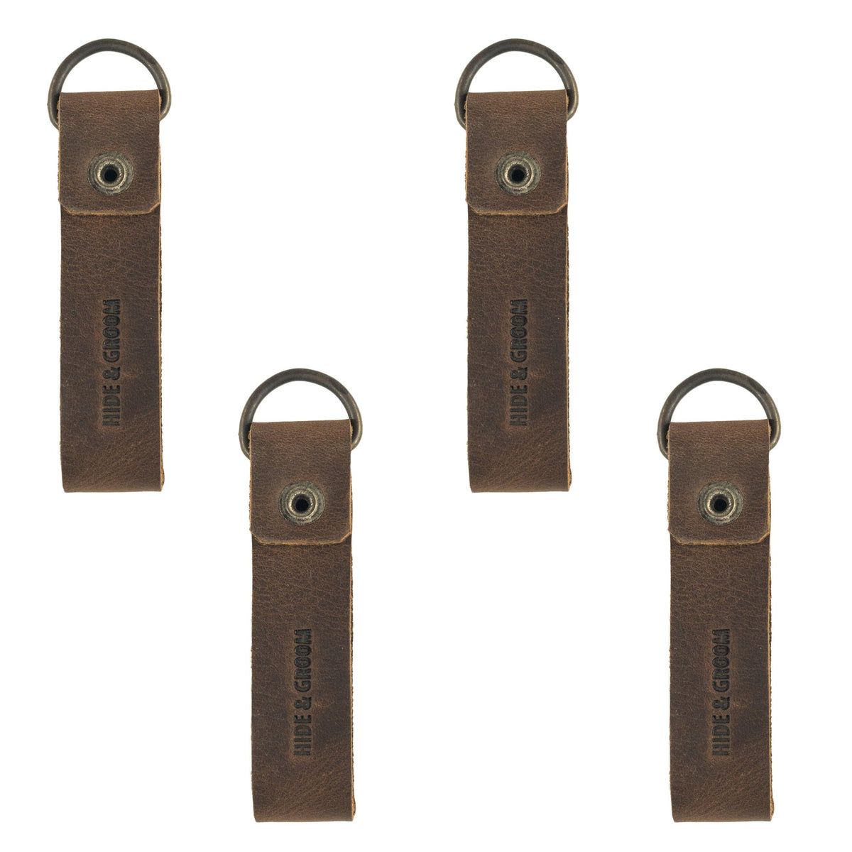 Set of 4 Riveted Suspender Loop Attachments – StockyardX, The Leather Store