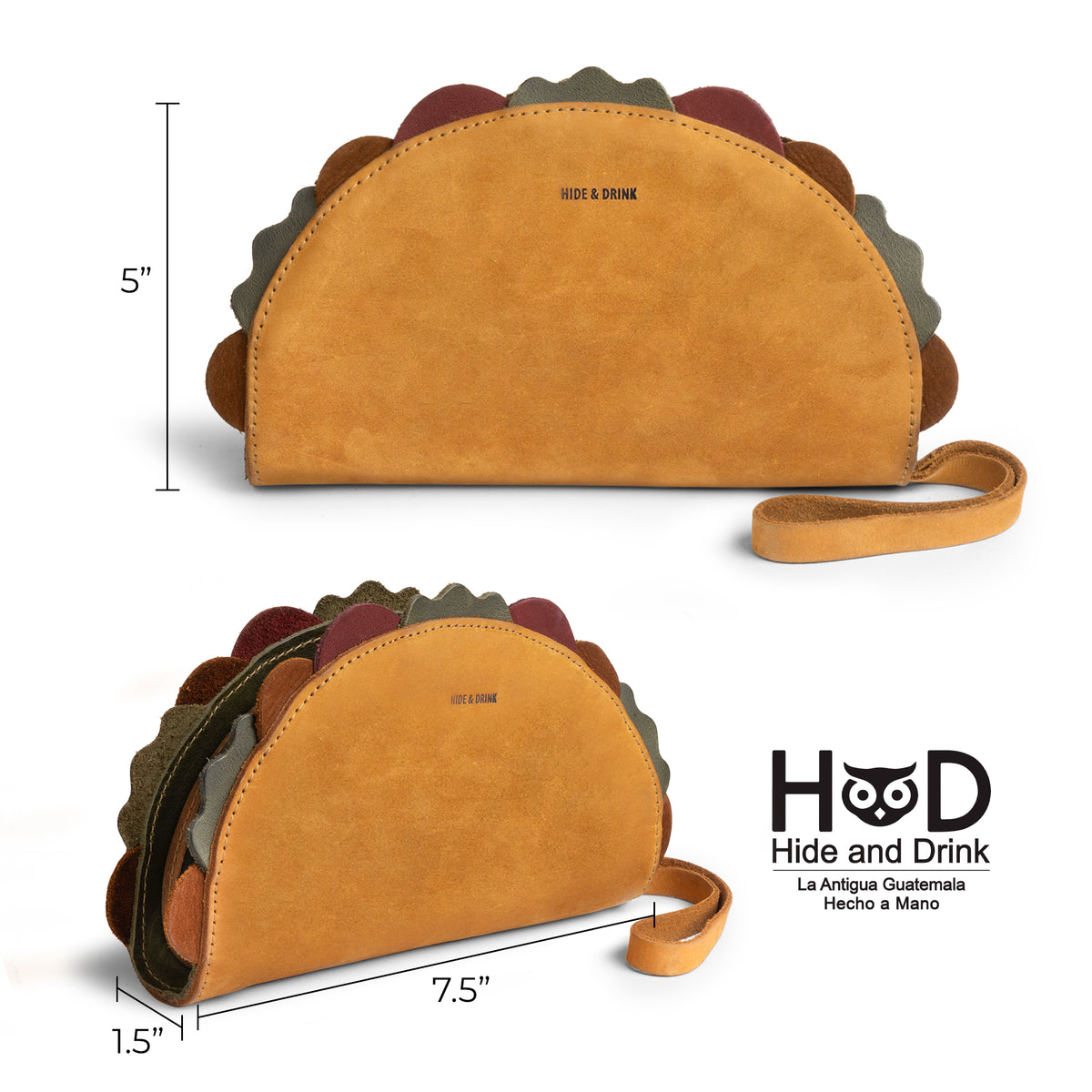 Handmade Leather Taco Wallet – StockyardX, The Leather Store