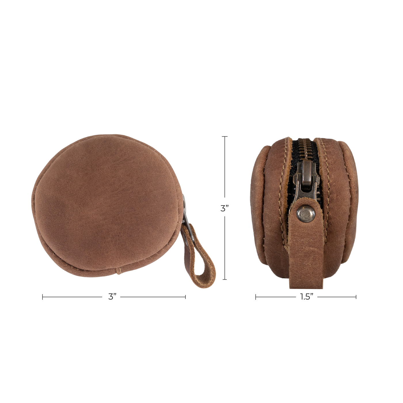 Rounded Coin Case — StockyardX, The Leather Store