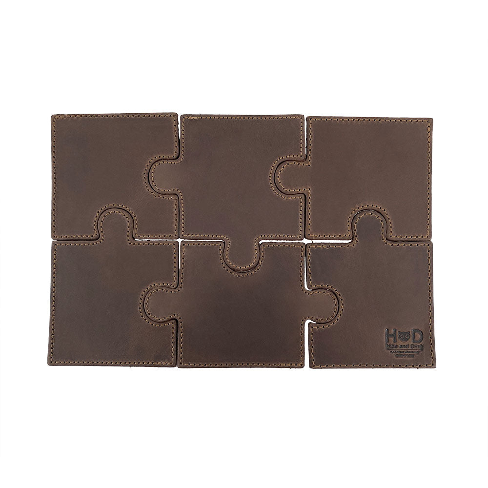 Puzzle Coasters (6-Pack) – StockyardX, The Leather Store