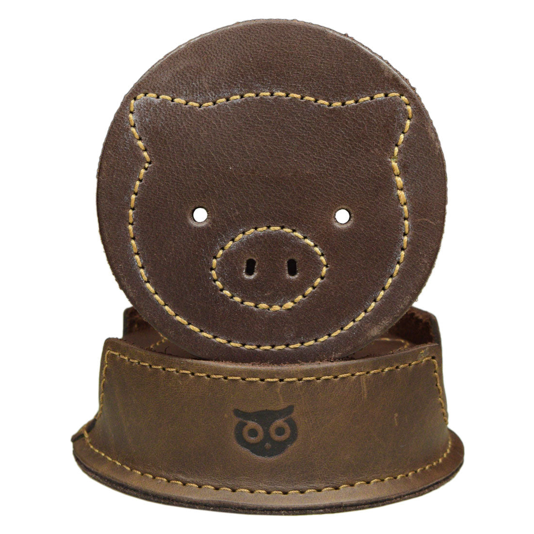 Piggy Coasters (6 pack) — StockyardX, The Leather Store