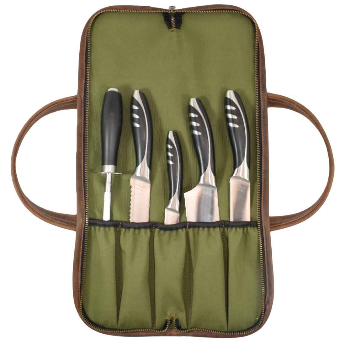 All Purpose Knife Roll with Zipper (5-Pockets) — StockyardX, The ...