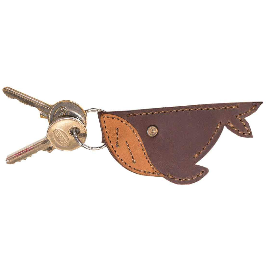 Whale Keychain — Stockyard X, The Leather Store